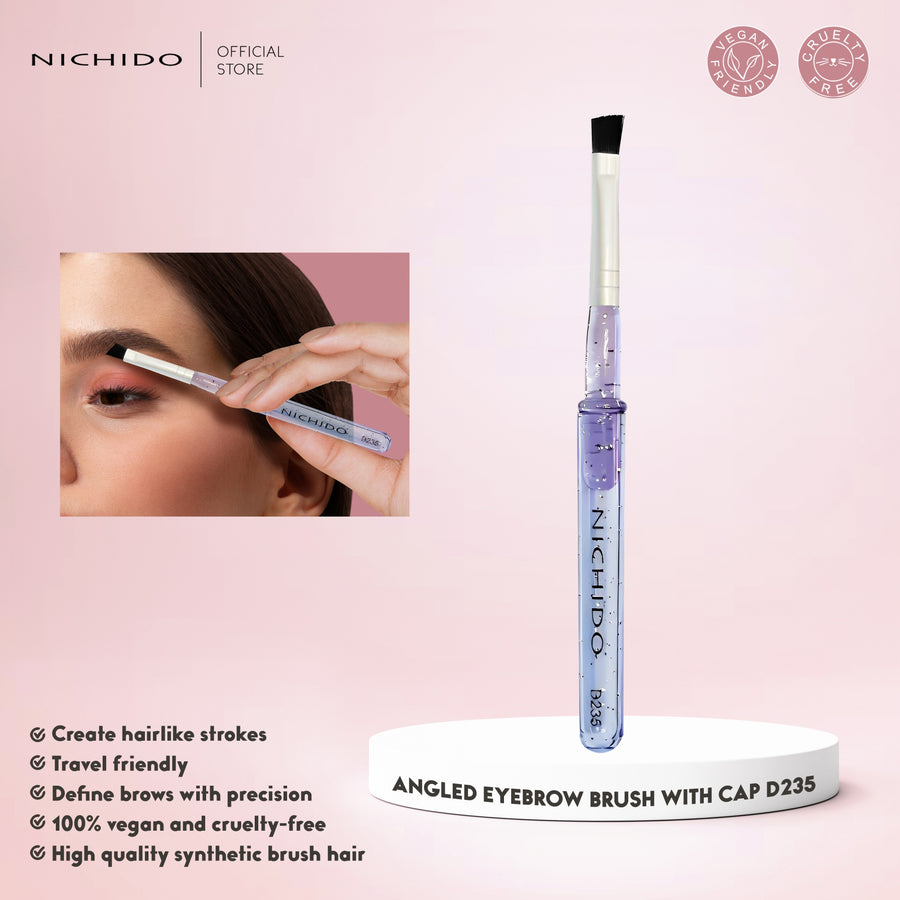 Angled Eyebrow Brush with Cap D235 – NICHIDO Cosmetics